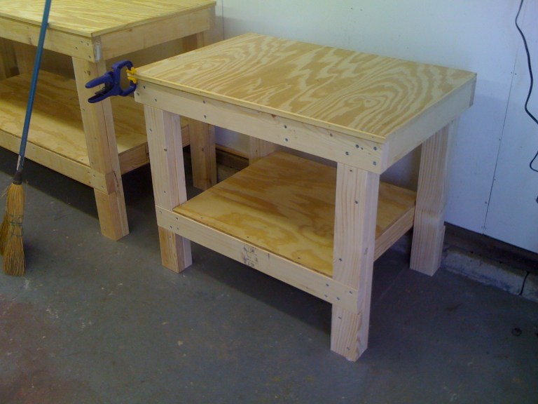 Wedging table built – Barley Hollow Pottery